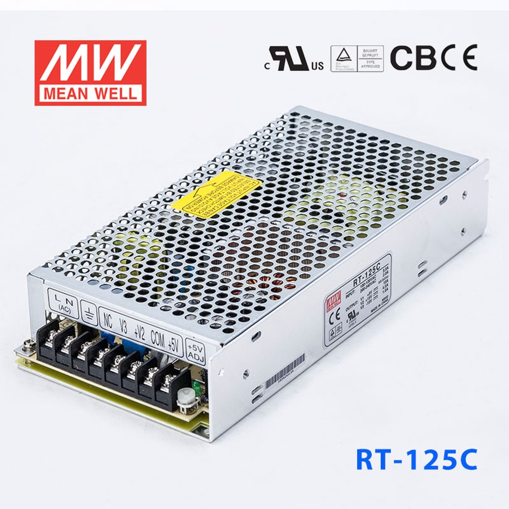 BỘ NGUỒN MEANWELL 3 NGÕ RA RT-125A, RT-125B, RT-125C, RT-125D | Shopee ...