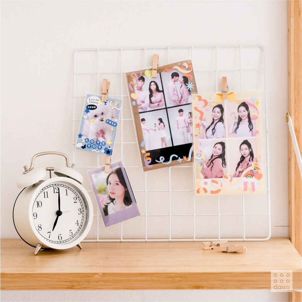TOPLOADER DÀI DAISO HÀN SET 5 ĐỰNG ẢNH 4CUT, PHOTO STRIP, BOOKMARK, KẸP ...