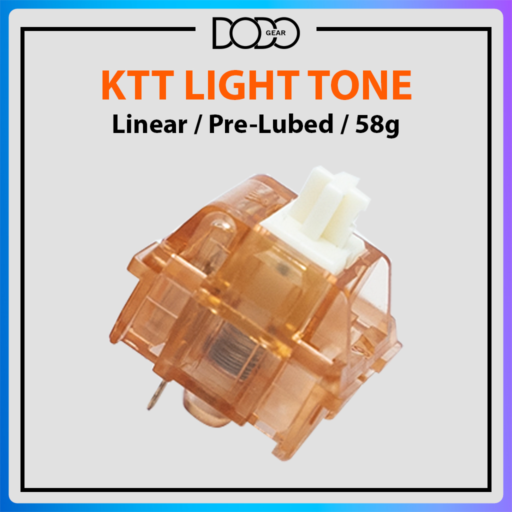 Switch KTT Light Tone 3 PIN Linear 58g công tắc bàn phím Switch KTT Ánh Sáng 3 pin DoDo Gear ...