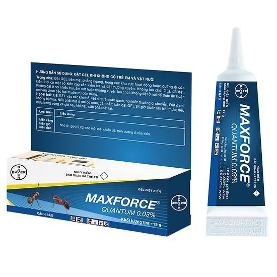 Thuốc diệt kiến hiệu quả cao lan truyền diệt cả tổ Bayer Maxforce Quantum - Tuýp 12g | Shopee ...
