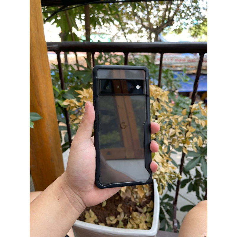 Ốp lưng pixel 3a 3axl 3 3xl 4 4xl 4a5g 5 6 6pro 7 7pro viền cao su đen ...