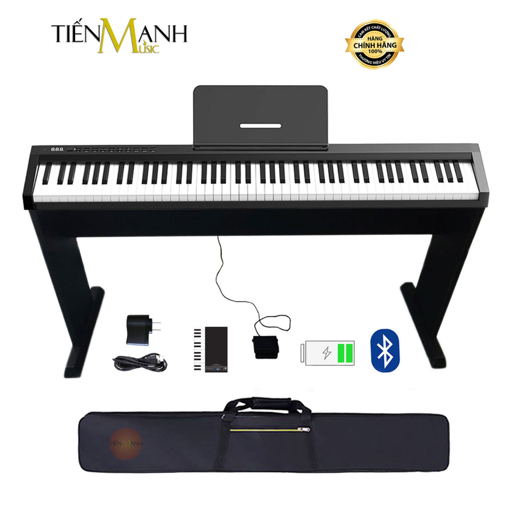 Bộ Đàn Piano Điện Konix PH88C - Kèm Chân Gỗ, Giá để bản nhạc - 88 Phím ...