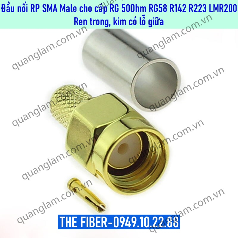 Đầu nối SMA nối dây đồng trục 50Ohm RG58 RG142 RG223 LMR200 3D-FB SMA-J-3 RP-SMA-J-3 | Shopee ...
