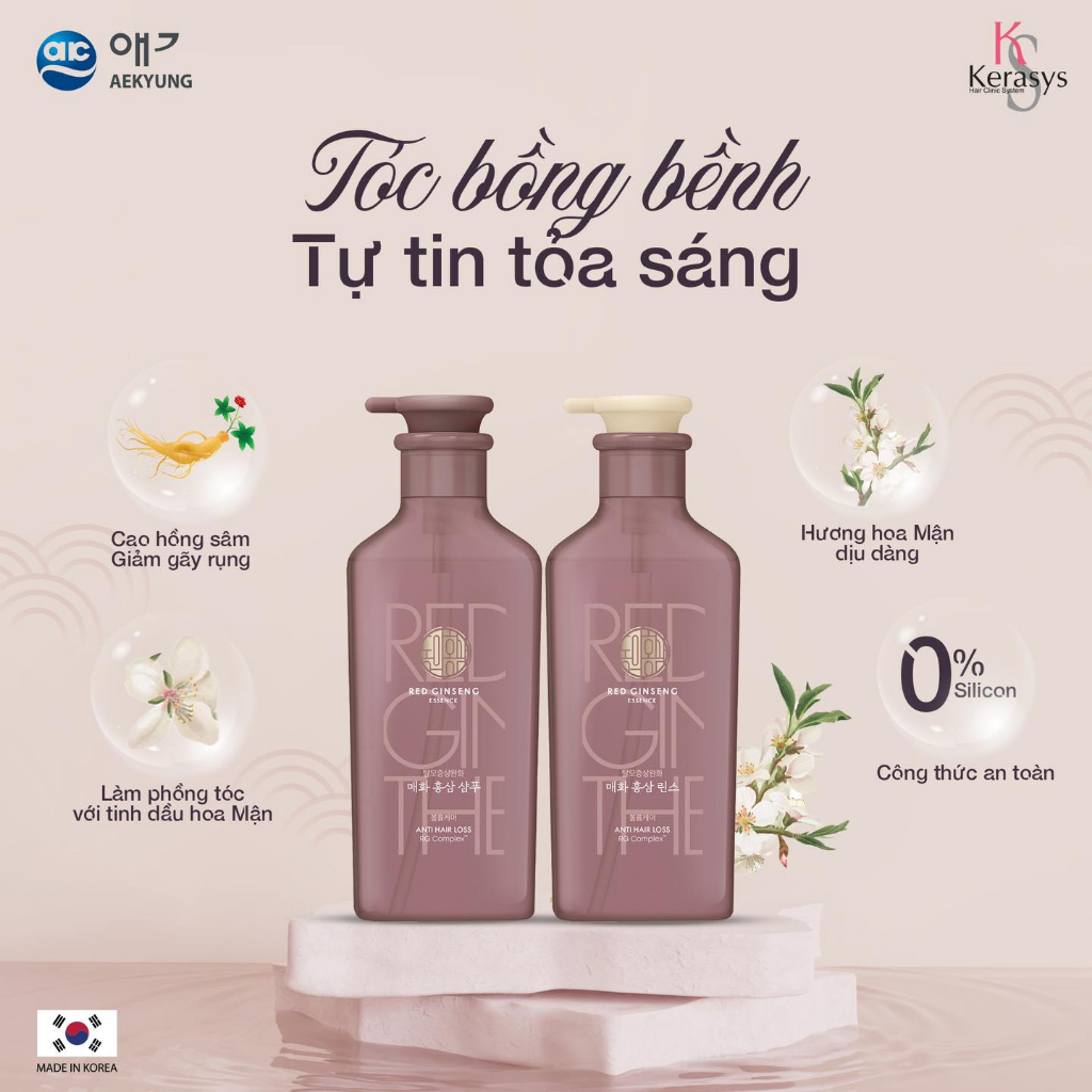 Dong Ui Hong Sam Prunus Mume Flower 500ml (T/c hoa mận & hồng sâm ...