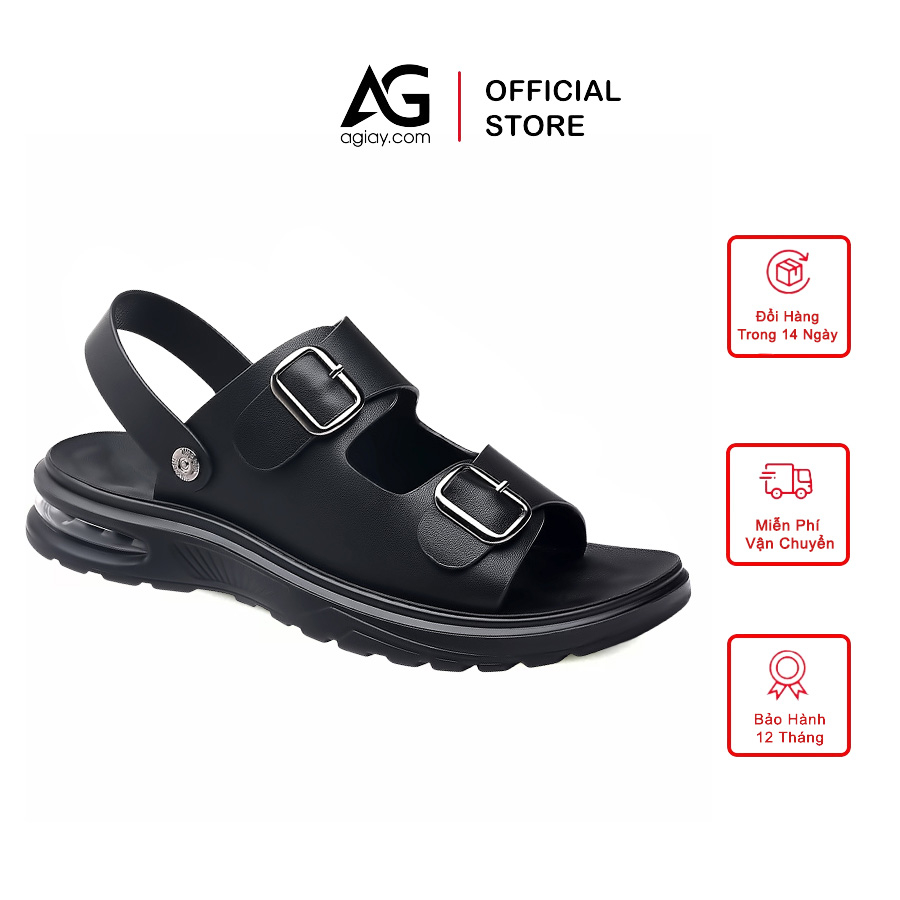 Sandals Da Nam Cao Cấp AG0275, Xăng Đan Quai Hậu Mùa Hè Thoáng Khí Thời Trang, Phù Hợp Với Mọi ...