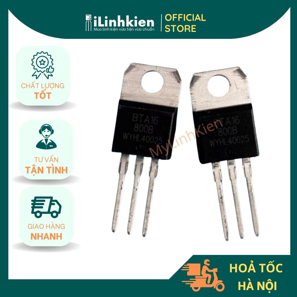 BTA16-800B Triac 16A 800V TO-220 chính hãng ST chất lượng cao. | Shopee Việt Nam