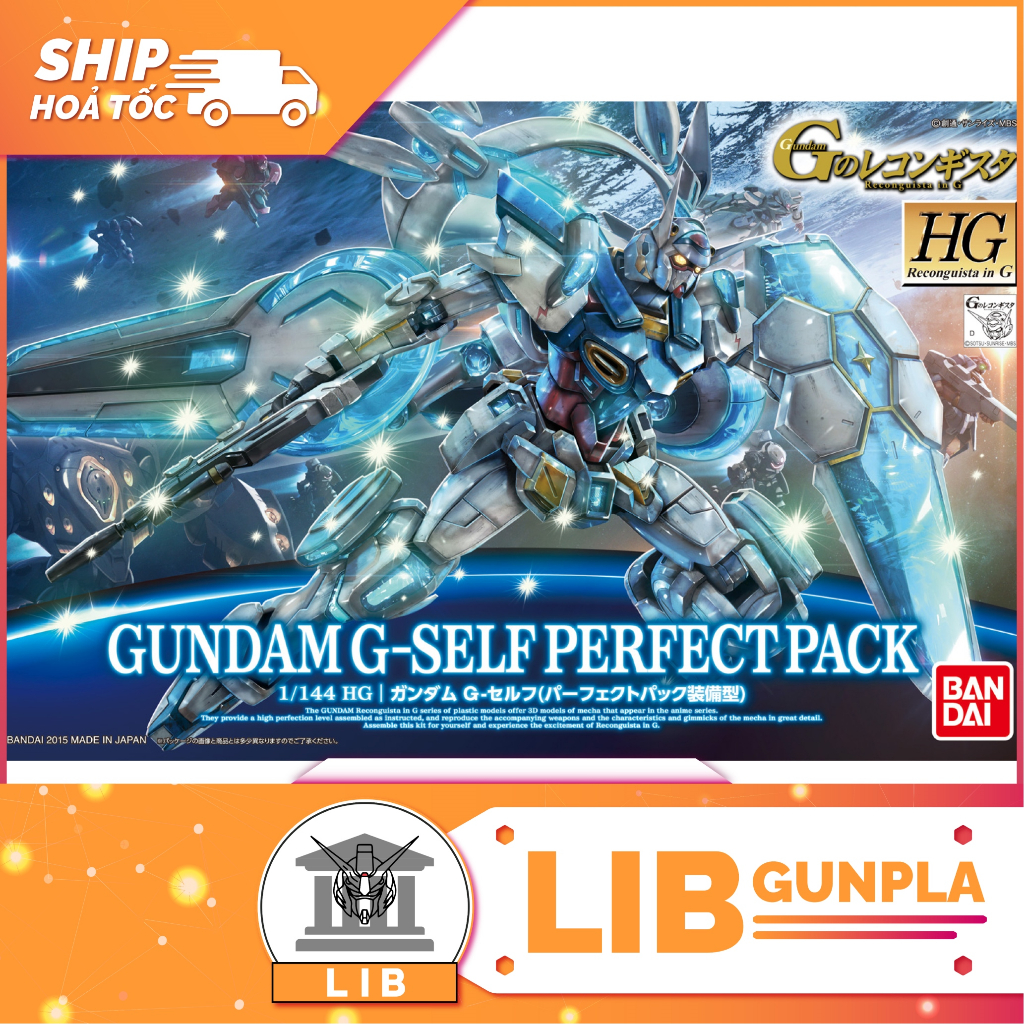 Mô hình lắp ráp Bandai Gundam HG Reconguista in G 1/144 Gundam G-self Perfect Pack | Shopee Việt Nam