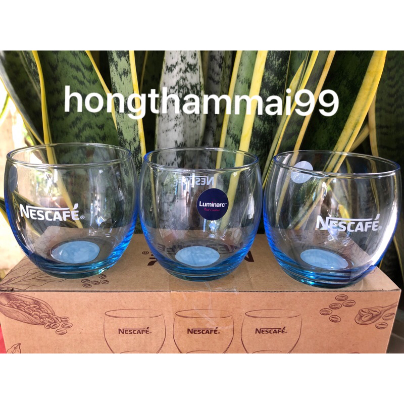 bộ 3 ly luminarc (quà tặng Nescafe) 350ml | Shopee Việt Nam