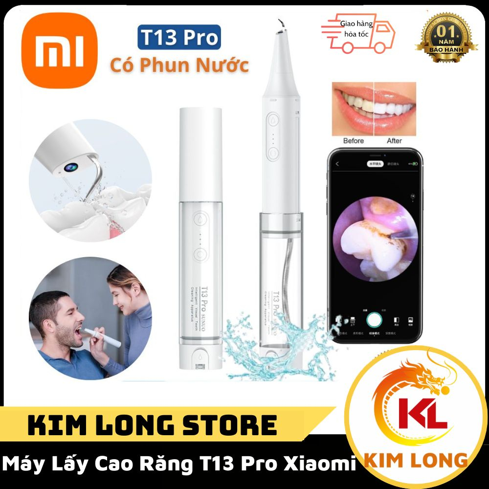 Máy lấy cao răng Xiaomi SUNUO T13 Pro camera nội soi - bảo hành 12 ...