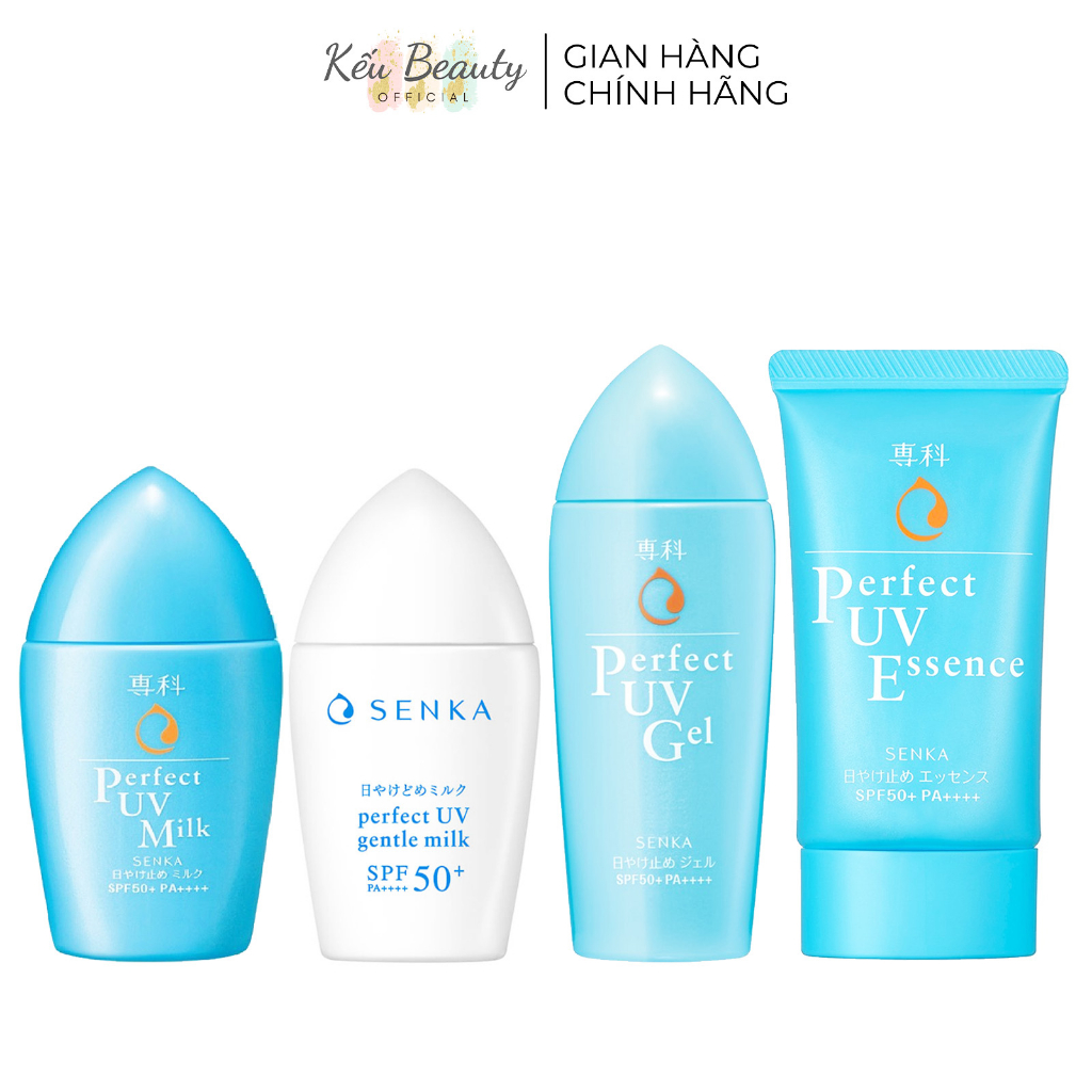 Kem Chống Nắng Senka Perfect UV Dạng Sữa 40ML & Gel 80ML & Essence 50G | Shopee Việt Nam