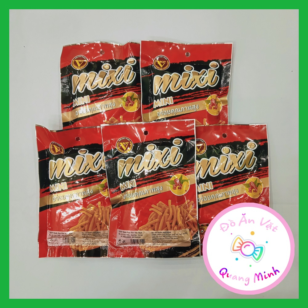 5 gói Snack MIXI mini thơm cay ngon hấp dẫn, đồ ăn vặt giá rẻ, đồ ăn ...