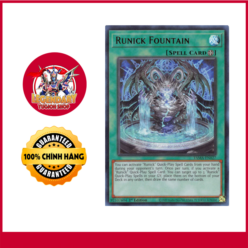 [Thẻ Bài Yugioh Chính Hãng] Runick Fountain | Shopee Việt Nam
