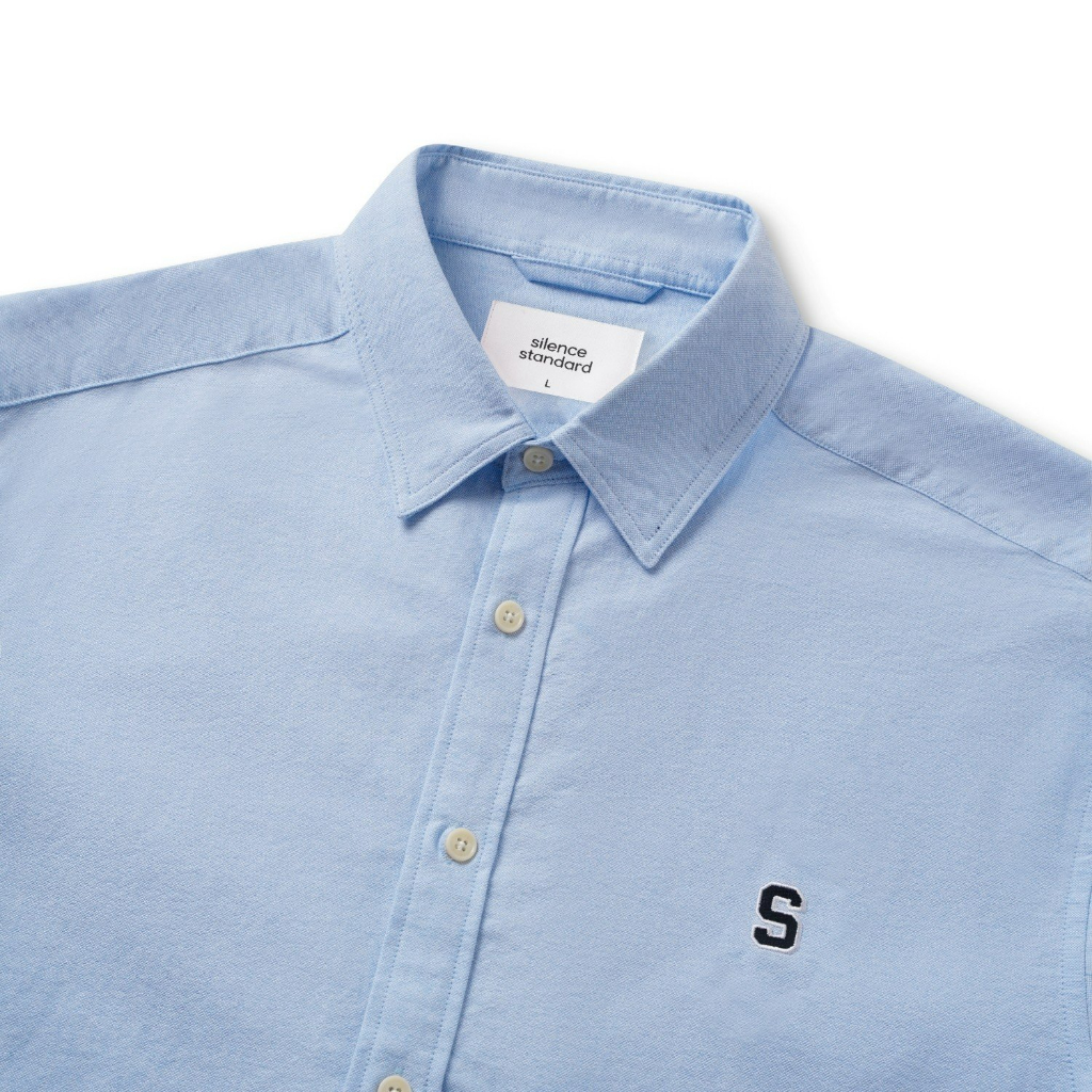 Áo sơ mi ngắn tay SilenceStandard Eco Oxford logo S/basic [SO12 ...