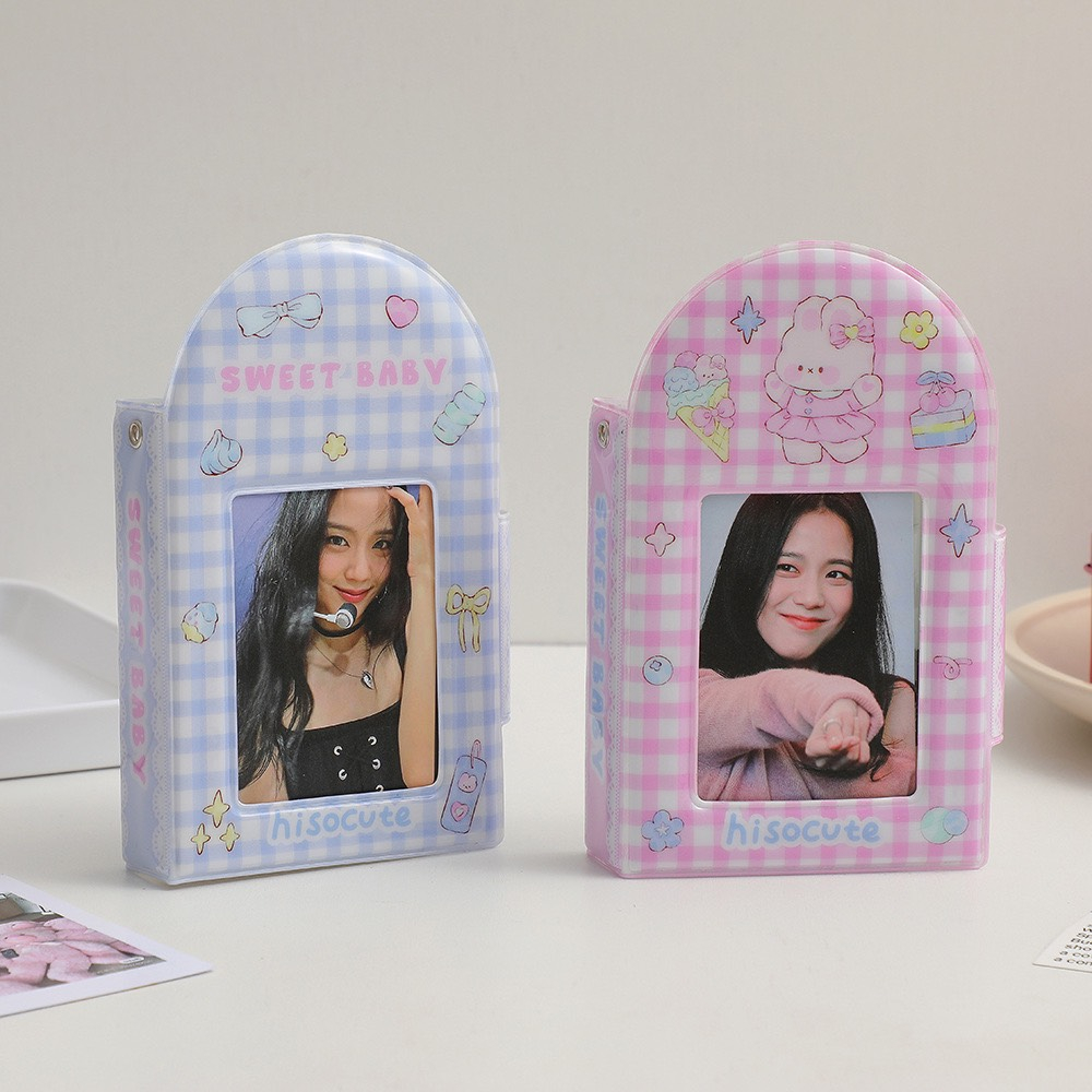 Holder Collect Book 1 Ô “Hisocute” Mẫu Caro Sweet Baby Màu Hồng & Màu ...