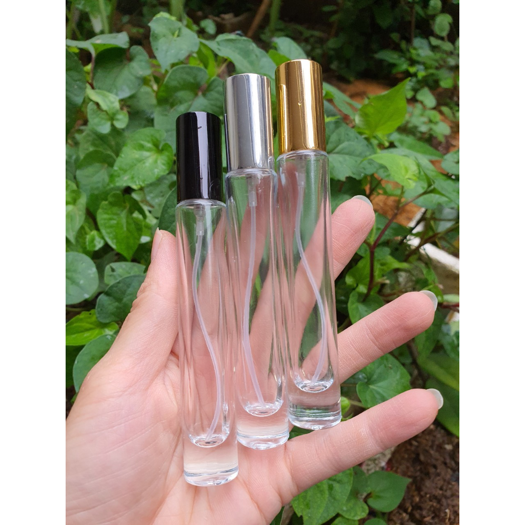 Chai lọ chiết nước hoa 10ml TRÒN rỗng nắp vàng, nắp bạc, nắp đen | Shopee Việt Nam