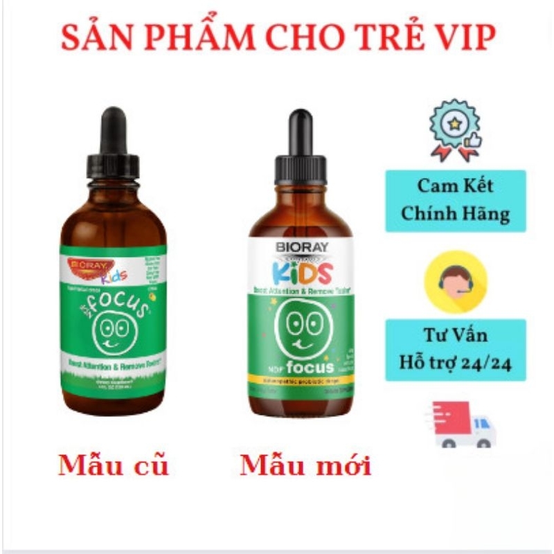 NDF Focus Bioray Kids tăng cường sự chú ý, khả năng tập trung, nhận ...