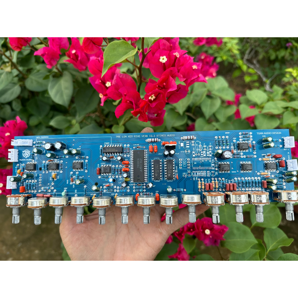Mạch Pre Loa Kéo Echo - Reverb V1.6 chip M50195 ANTI FEEDBACKS | Shopee ...
