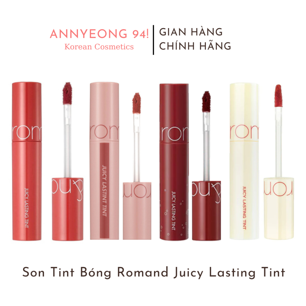 [Màu Mới] Son Tint Bóng Romand Juicy Lasting Tint Full Màu | Shopee ...