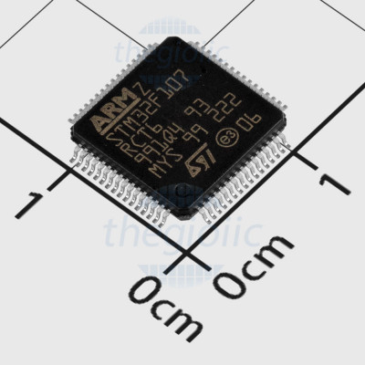 STM32F107RCT6 64-LQFP, 32-Bit ARM Cortex M3 Microcontroller, 72MHz, 256KB FLASH, 64-LQFP//106 ...