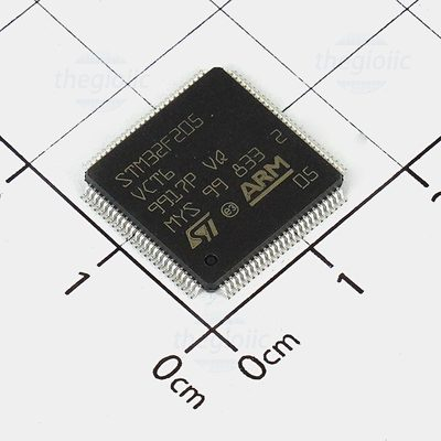 IC Vi Điều Khiển STM32F205VCT6, 32-Bit ARM Cortex M3 Microcontroller, 120MHz, 256KB FLASH, 100 ...