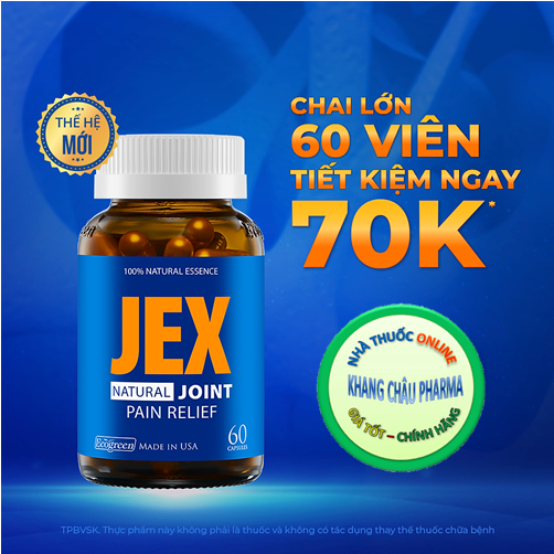 JEX Max 60 Viên giảm đau, bảo vệ xương khớp, tái tạo sụn khớp và phần xương dưới sụn, tăng độ ...