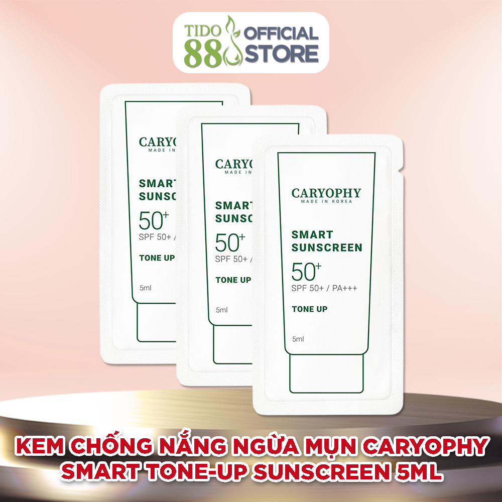 Kem chống nắng ngừa mụn Caryophy Smart Tone-up Sunscreen 5ML | Shopee ...