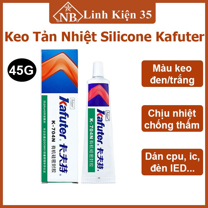 Keo tản nhiệt silicon Kafuter chống thấm,chịu nhiệt tốt, dán cpu,ic,đèn led... | Shopee Việt Nam