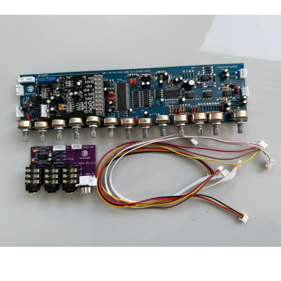 Mạch Pre Loa Kéo Echo - Reverb V1.6 chip M50195 ANTI FEEDBACKS | Shopee ...