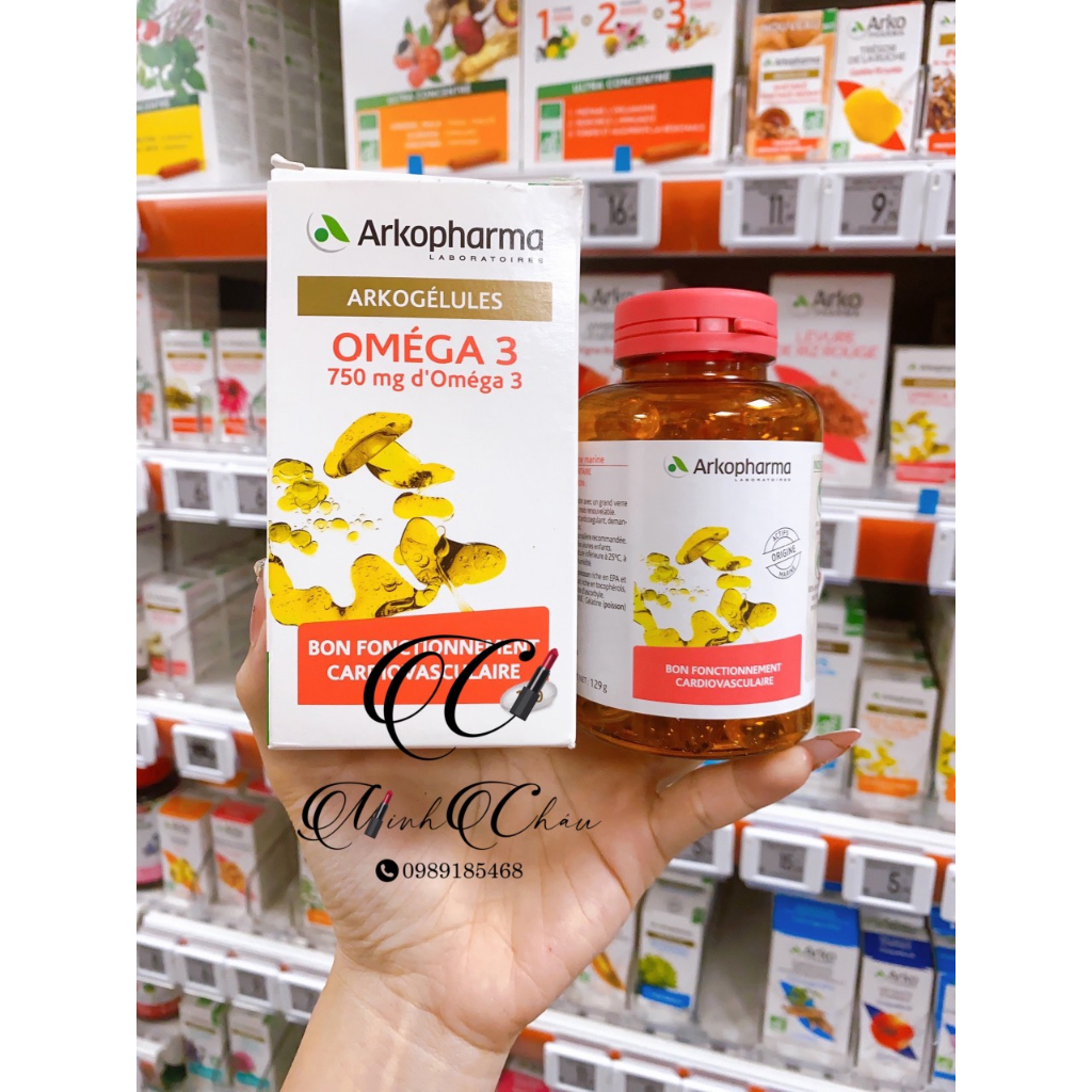 Viên uống dầu cá Omega 3 Arkopharma 180 viên - Hàng Pháp | Shopee Việt Nam
