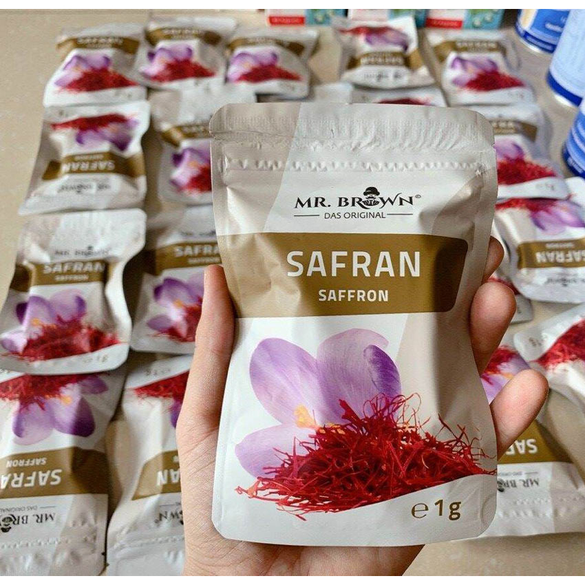 Nhụy hoa nghệ tây Safran Saffron Mr Brown chuẩn Đức 1g | Shopee Việt Nam