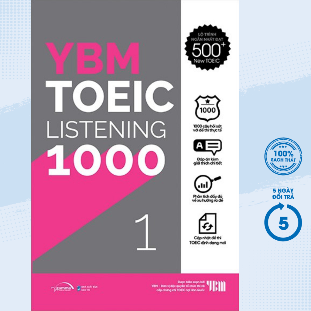 Sách - YBM Toeic Listening 1000 - vol 1 - AL | Shopee Việt Nam