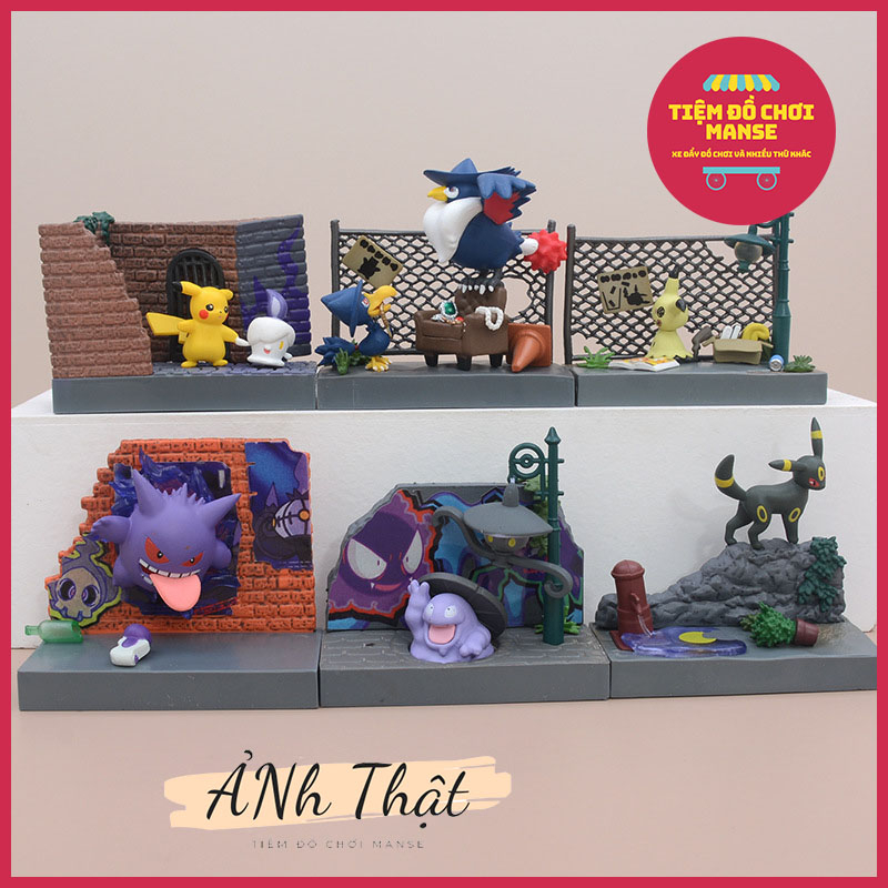 Mô Hình Pokemon Dark Town Phố Phường Ban Đêm Town Back Ally at Night ...