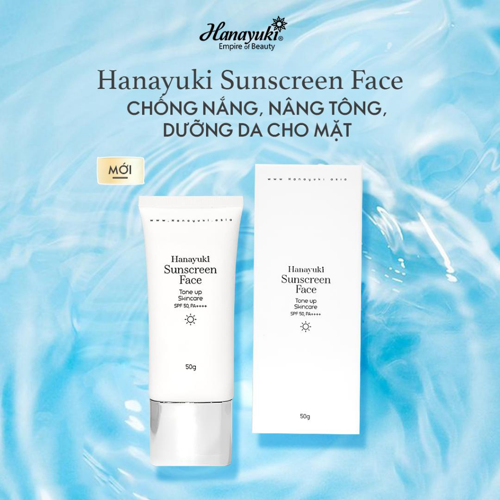 Kem Chống Nắng Nâng Tông Mặt Hanayuki Sunscreen Face SPF PA 50 ...