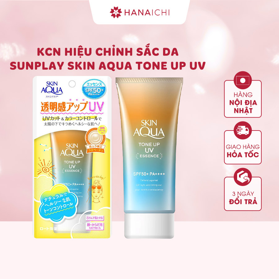 Kem chống nắng hiệu chỉnh sắc da Sunplay Skin Aqua Tone Up UV Essence SPF50+ PA++++ 80g – Latte ...