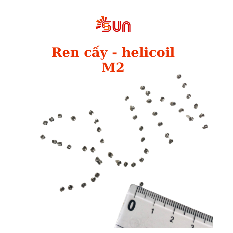 Ren cấy HELICOIL M2 [combo 100c] ren cấy ốc inox 304 tạo ren giả M2 ...