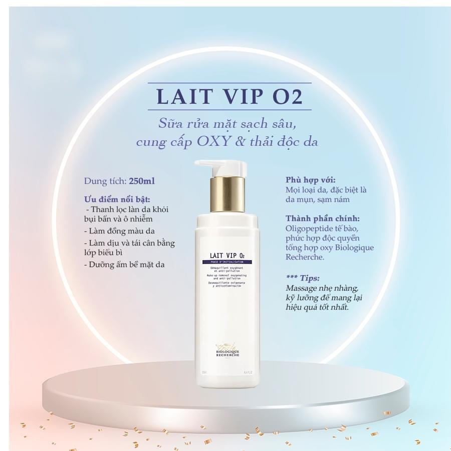 Sữa rửa mặt BR Lait U-Vip O2 Biologique Recherche 250ml | Shopee Việt Nam