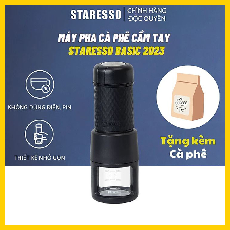 Staresso Basic 2022 Chính Hãng - Máy Pha Cà Phê Cầm Tay | Bảo Hành 12 ...
