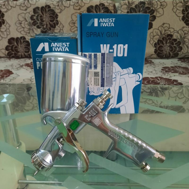 súng phun sơn Iwata W101 béc 0.8mm,1.0mm, 1.3mm, 1.5mm, 1.8mm chuyên màu và bóng | Shopee Việt Nam