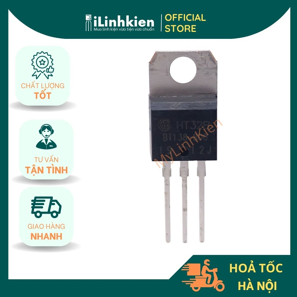 BT138-600E Triac 12A 600V TO-220 chính hãng NXP chất lượng cao ...