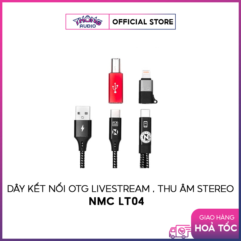 Dây kết nối OTG livestream , thu âm stereo NMC LT04 | Shopee Việt Nam