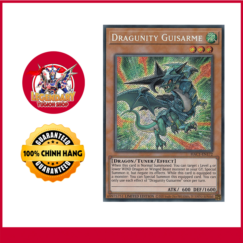 [Thẻ Bài Yugioh Chính Hãng] Dragunity Guisarme | Shopee Việt Nam