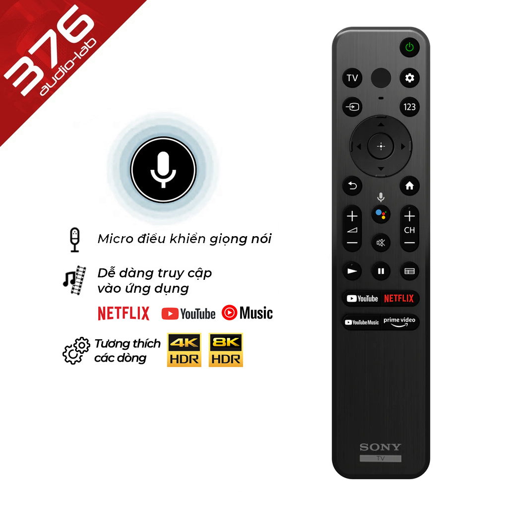 [LOẠI XỊN] REMOTE Sony Giọng Nói RMF-TX800 - Đời Sony 4Κ 8K HD TV - Giá ...