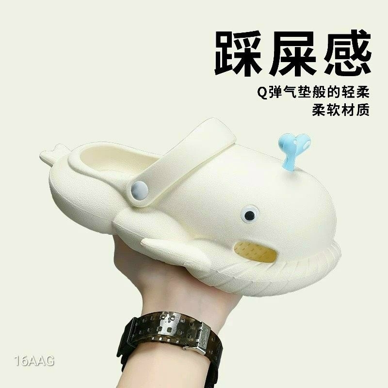 Dép cross nữ hình cá voi đế dày chống trơn trượt hàng Quảng Châu mã ...