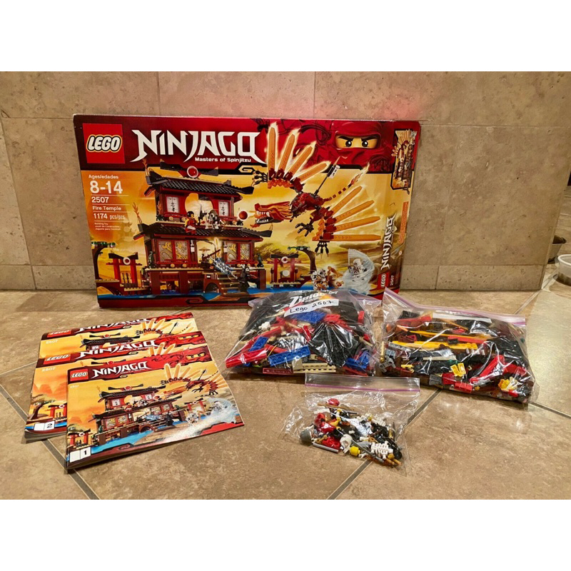 (full box-like new) LEGO ninjago 2507 ngôi đền lửa vĩ đại | Shopee Việt Nam
