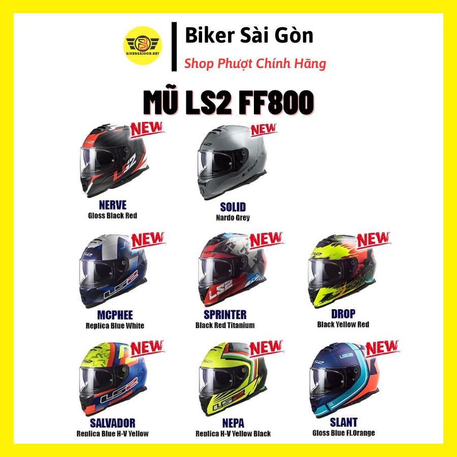 MŨ BẢO HIỂM FULLFACE LS2 FF800 STORM NEW 2022 (TẶNG KÈM PINLOCK CHÍNH ...