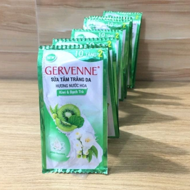 Dây sữa tắm Gervenne xanh 5g x12 gói | Shopee Việt Nam
