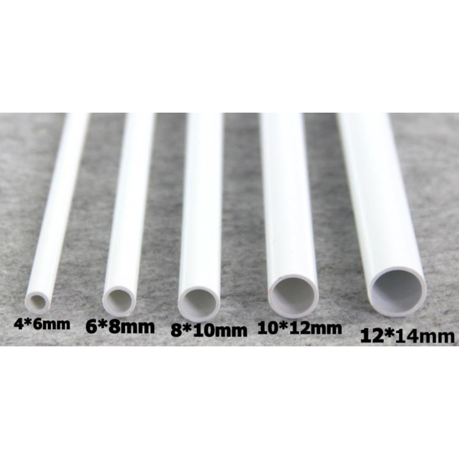 1 MÉT ỐNG NHỰA PVC MÀU TRẮNG PHI NGOÀI (ĐƯỜNG KÍNH NGOÀI) 6mm 8mm 10mm 12mm 14mm 16mm 20mm ...