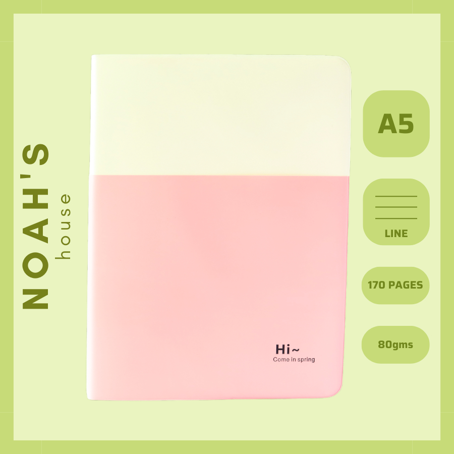 [NOAH'S HOUSE] Sổ Tay Ghi Chép A5 Bìa Dẻo Màu Pastel Notebook Bullet ...