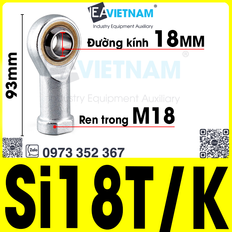 Vòng bi mắt trâu SA SI ...T/K 5mm 6mm 8mm 10mm 12mm 14mm 16mm 18mm 20mm T/K M6 M8, ổ bi mắt trâu ...