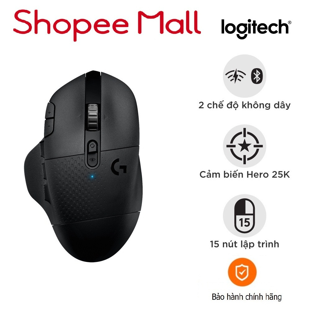 Chuột game không dây Logitech G604 - Cảm biến 25k, 15 nút lập trình | Shopee Việt Nam